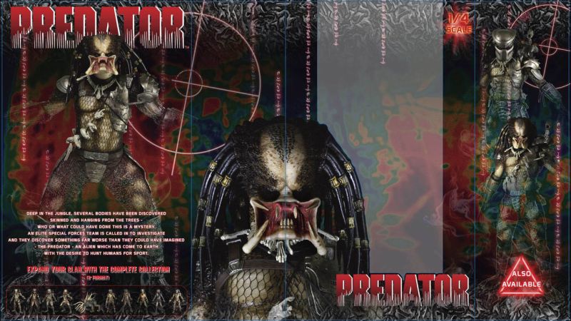 NECA Reveals Quarter Scale Predator Packaging - The Toyark - News