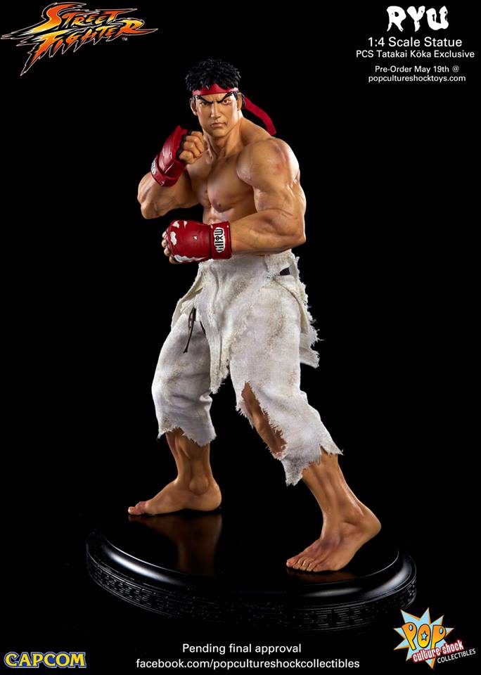 Pop Culture Shock Street Fighter Ryu 1/4 Scale Statue - The Toyark - News