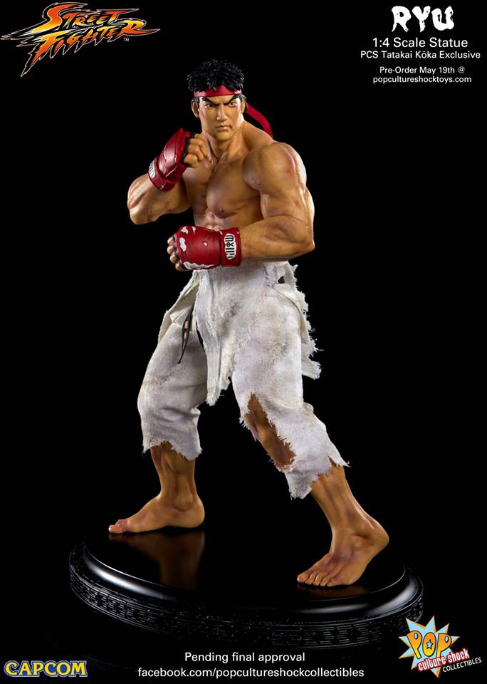 Pop Culture Shock Street Fighter Ryu 1/4 Scale Statue - The Toyark - News