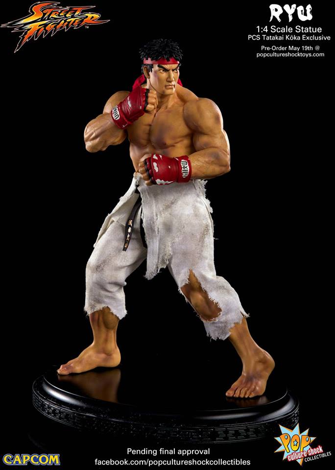 Pop Culture Shock Street Fighter Ryu 1/4 Scale Statue - The Toyark - News