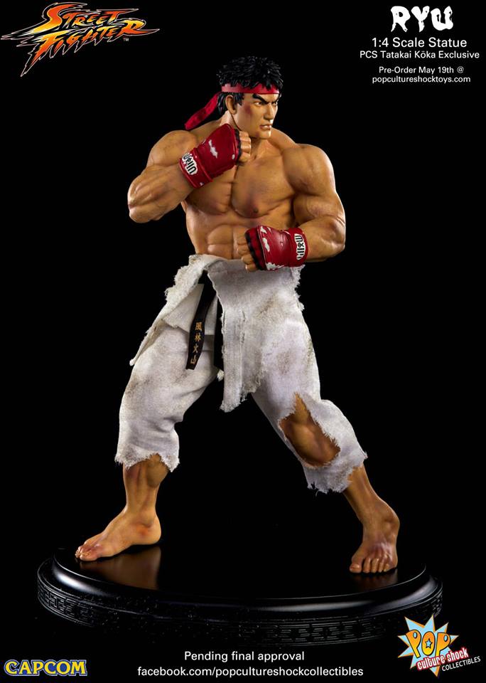 Pop Culture Shock Street Fighter Ryu 1/4 Scale Statue - The Toyark - News