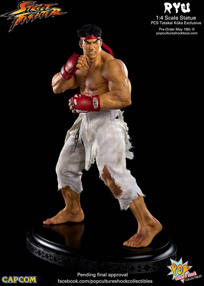Pop Culture Shock Street Fighter Ryu 1/4 Scale Statue - The Toyark - News