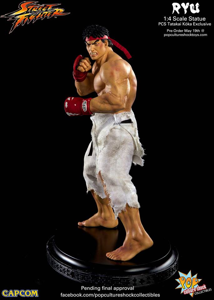 Pop Culture Shock Street Fighter Ryu 1/4 Scale Statue - The Toyark - News