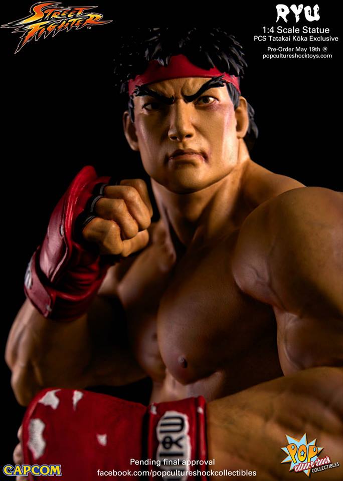 Pop Culture Shock Street Fighter Ryu 1/4 Scale Statue - The Toyark - News