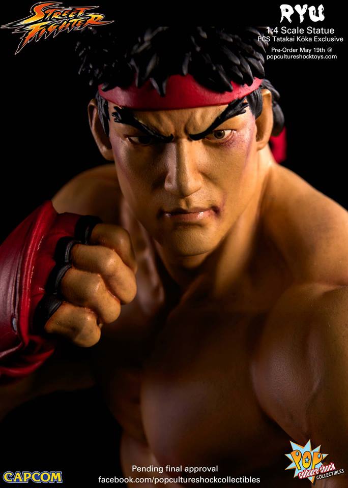 Pop Culture Shock Street Fighter Ryu 1/4 Scale Statue - The Toyark - News