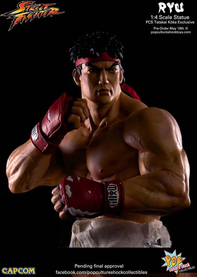 Pop Culture Shock Street Fighter Ryu 1/4 Scale Statue - The Toyark - News
