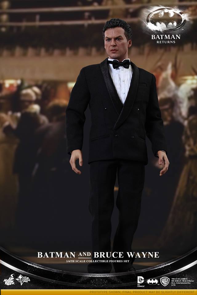 Hot Toys Batman Returns - Batman and Bruce Wayne Figures - The Toyark ...