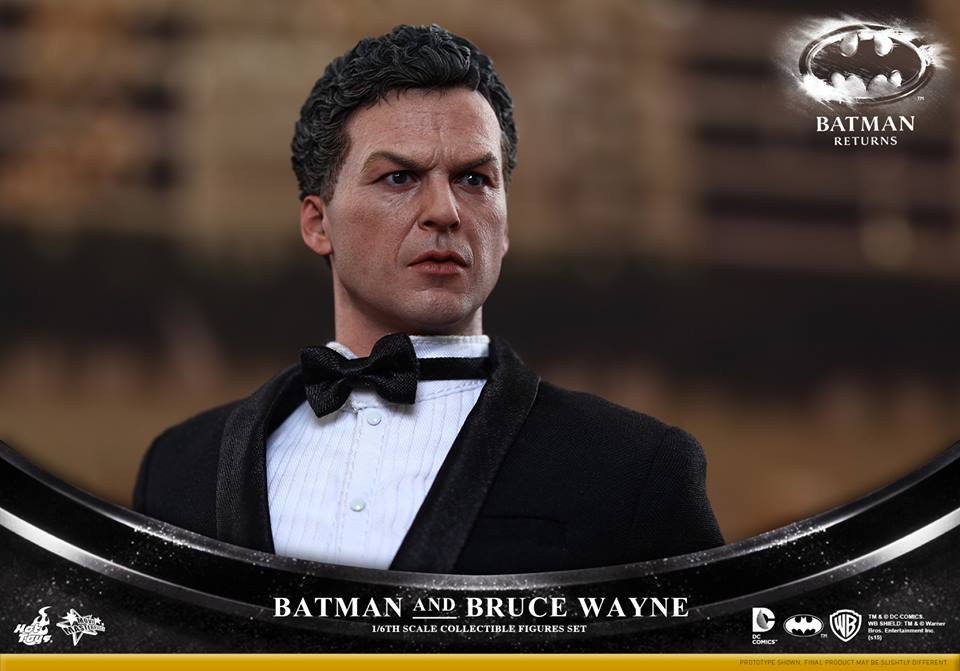Hot Toys Batman Returns - Batman and Bruce Wayne Figures - The Toyark ...