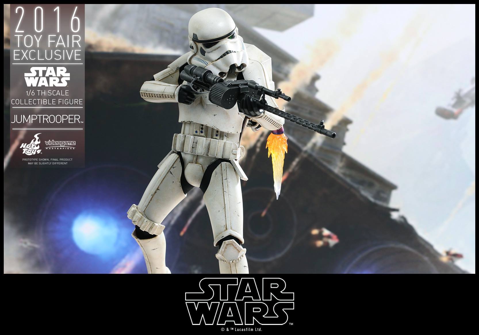 2016 Con Exclusive - Star Wars Battlefront Jumptrooper 1/6 Scale Figure ...