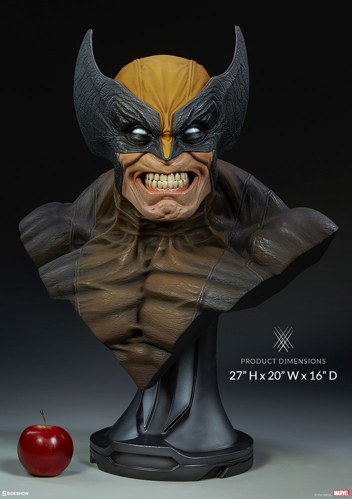 Marvel Comics Wolverine Life Size Bust by Sideshow - The Toyark - News