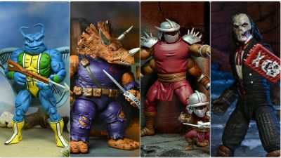 NECA Teenage Mutant Ninja Turtles Man Ray, Shredder Clone, Casey Jones ...