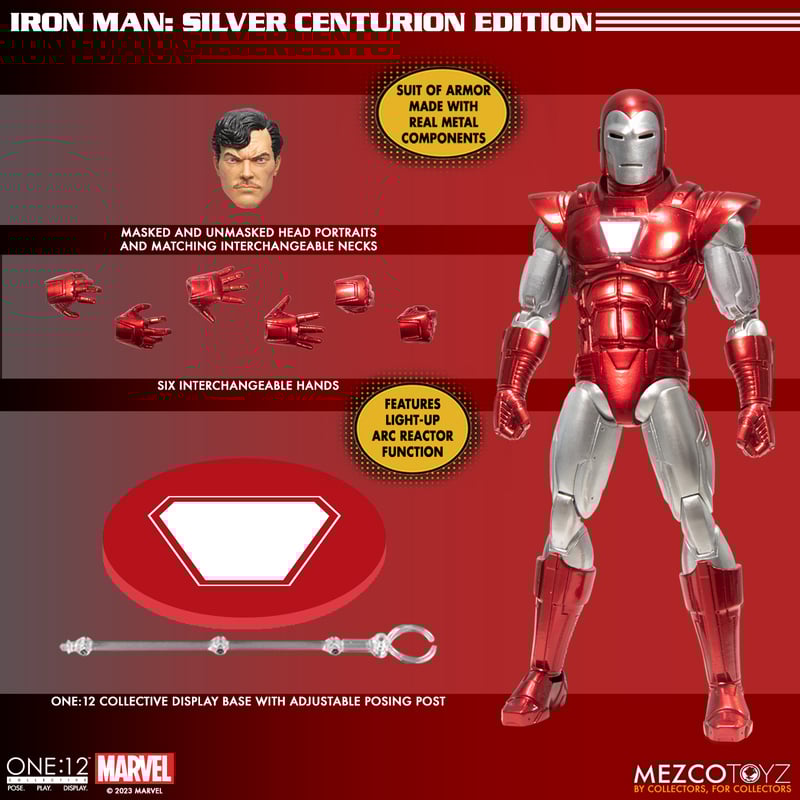 One:12 Collective Iron Man: Silver Centurion - The Toyark - News