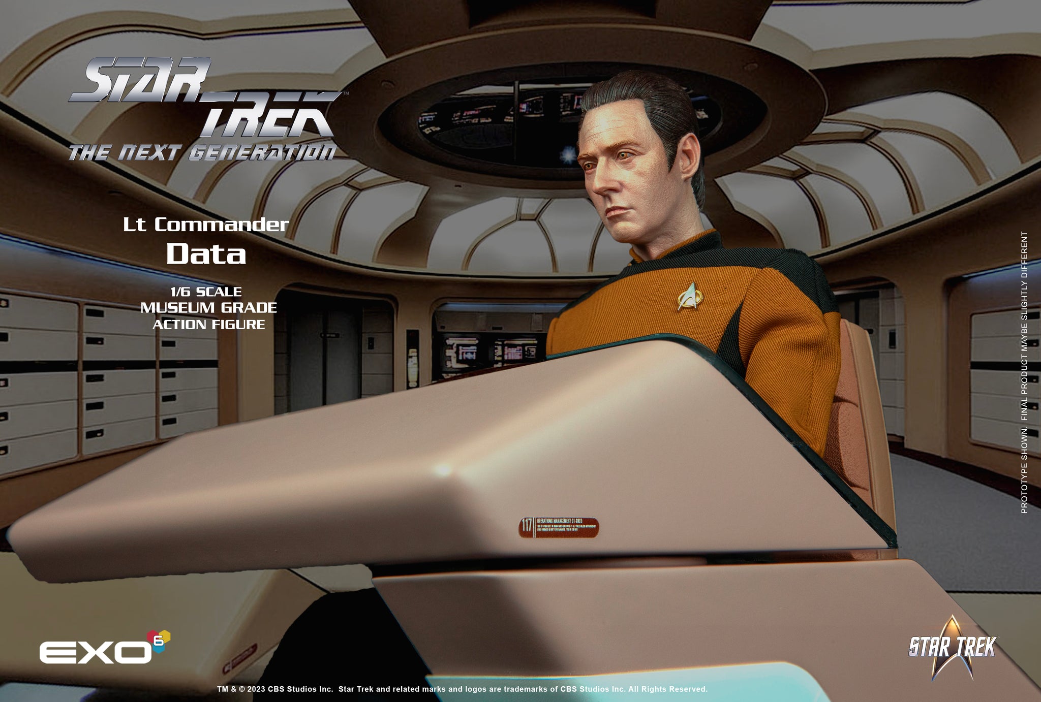 Star Trek: The Next Generation - Lt. Commander Data Figure by EXO-6 ...