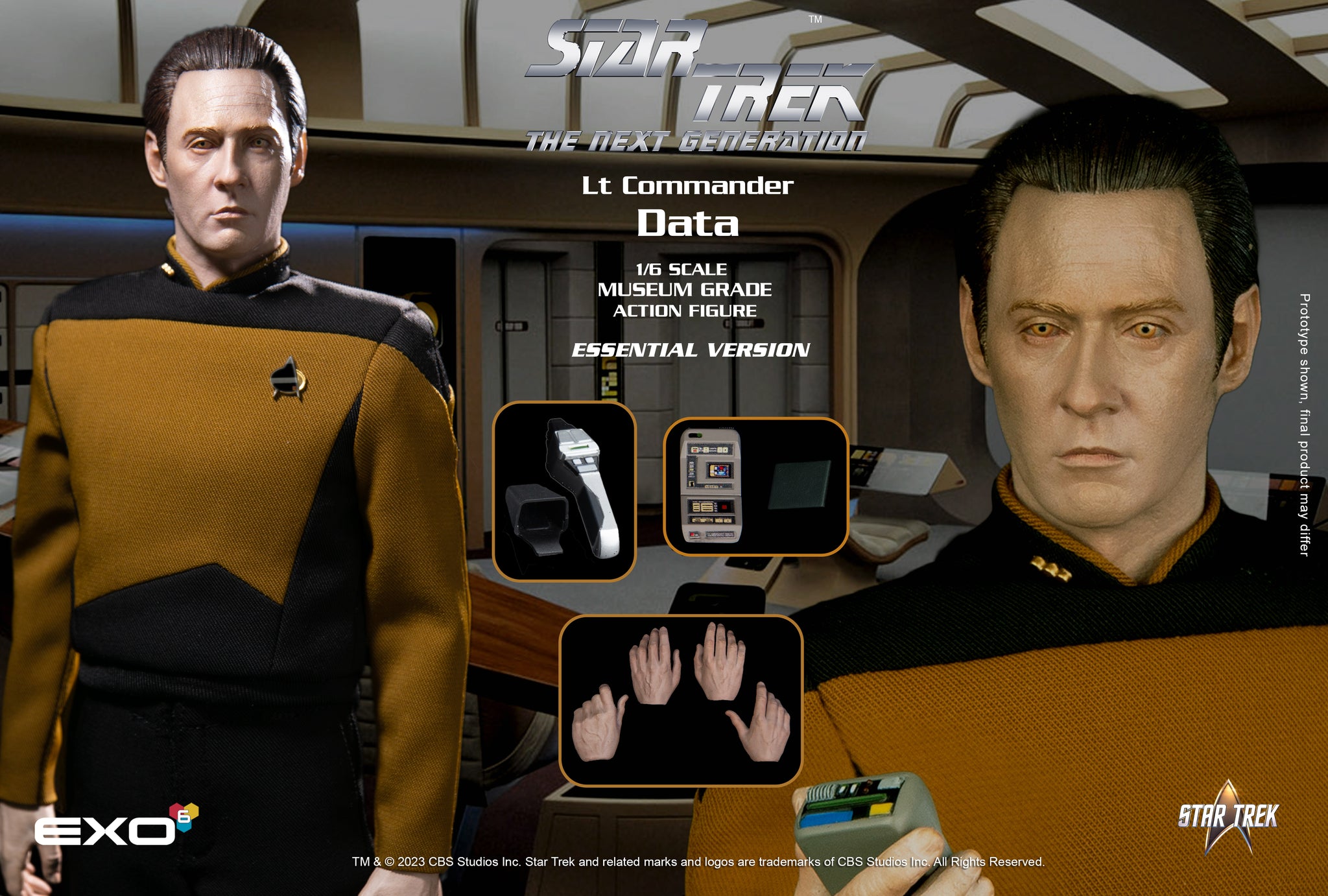Star Trek: The Next Generation - Lt. Commander Data Figure by EXO-6 ...