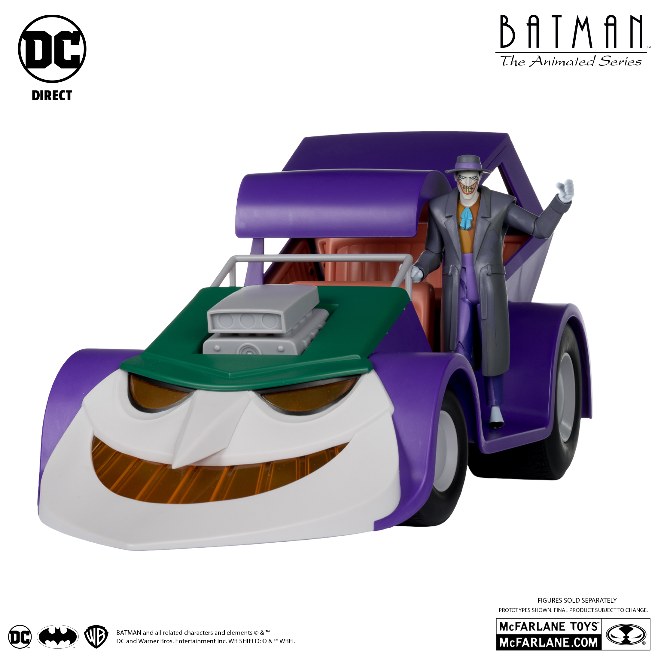 McFarlane Batman Animated Jokermobile Live - The Toyark - News