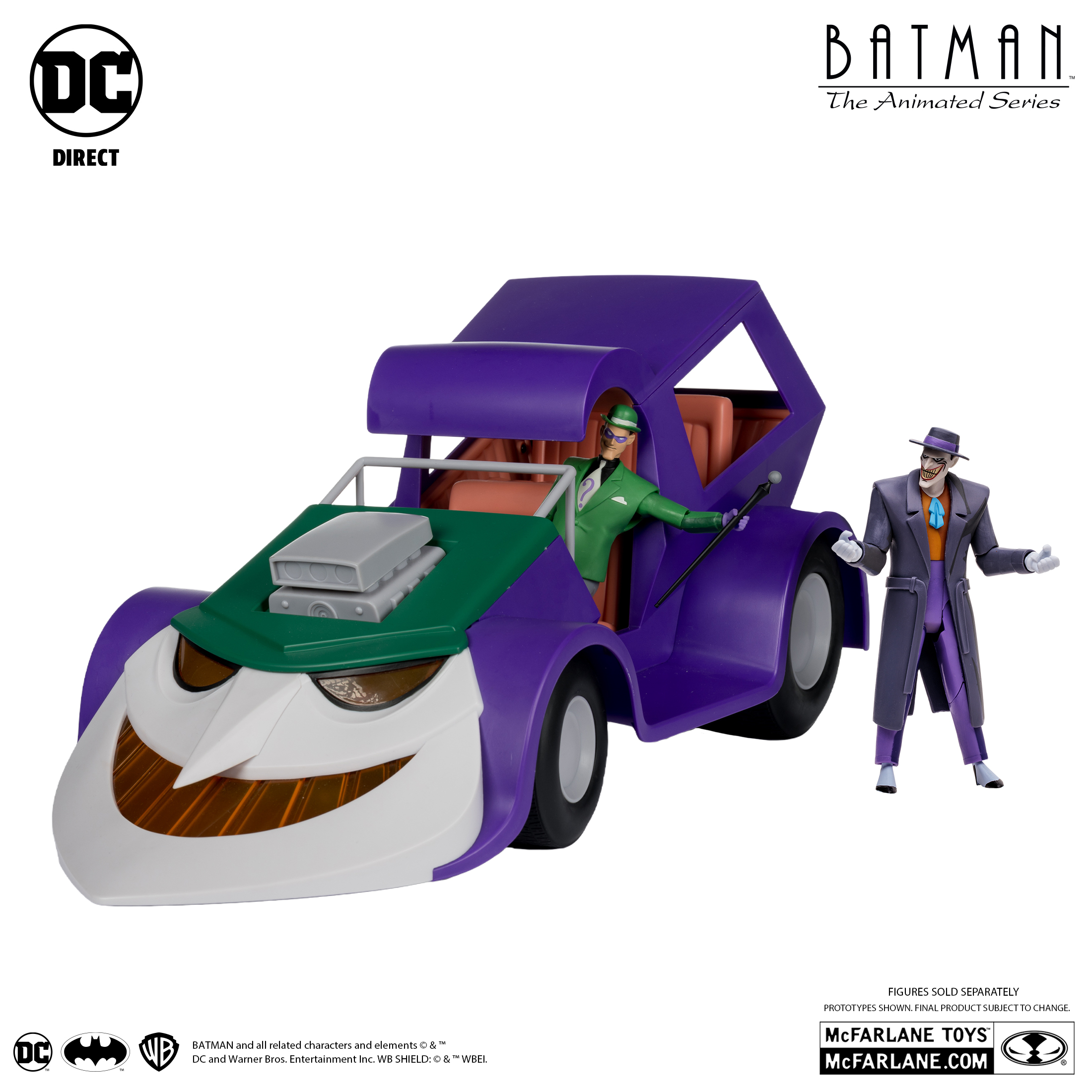 McFarlane Batman Animated Jokermobile Live - The Toyark - News