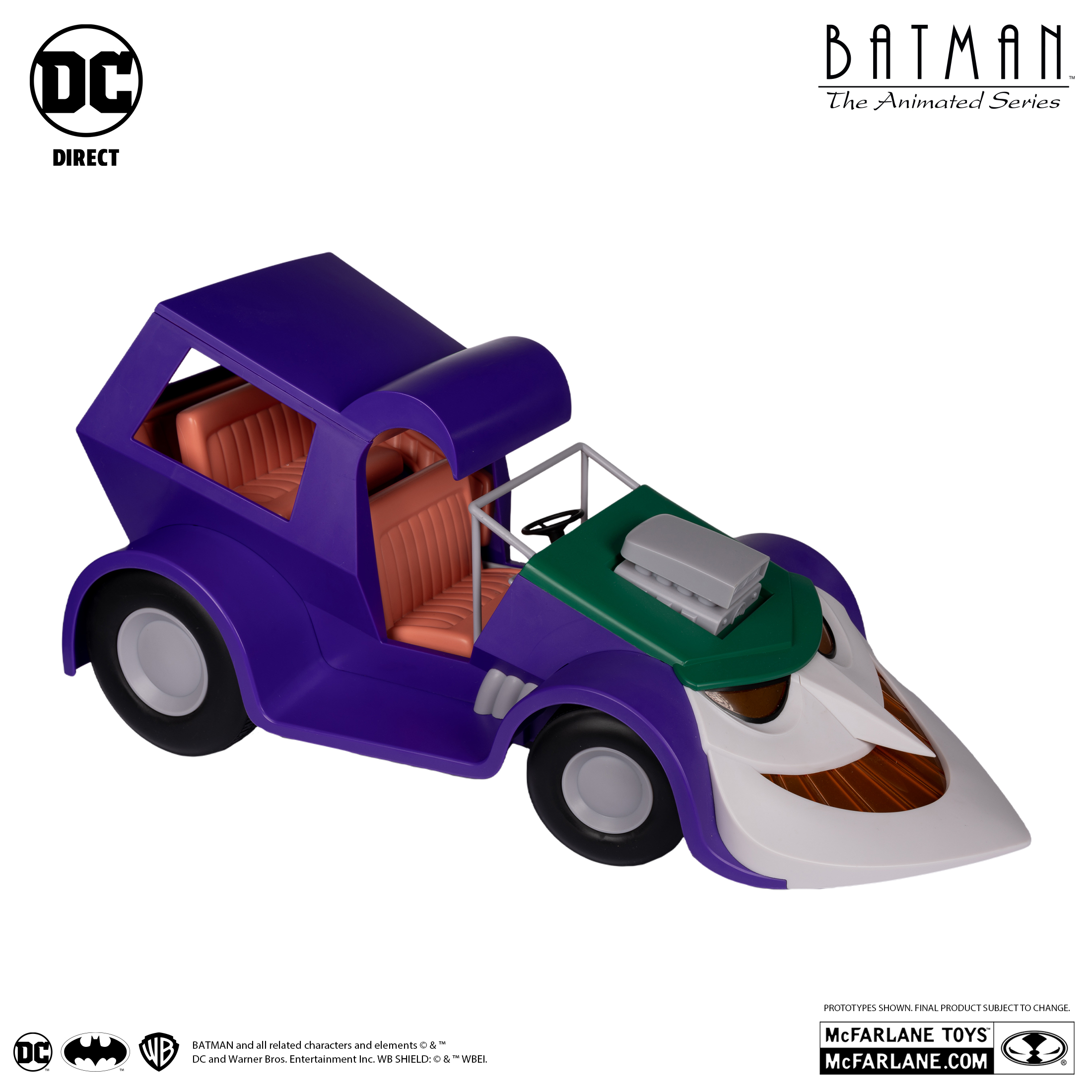 McFarlane Batman Animated Jokermobile Live - The Toyark - News
