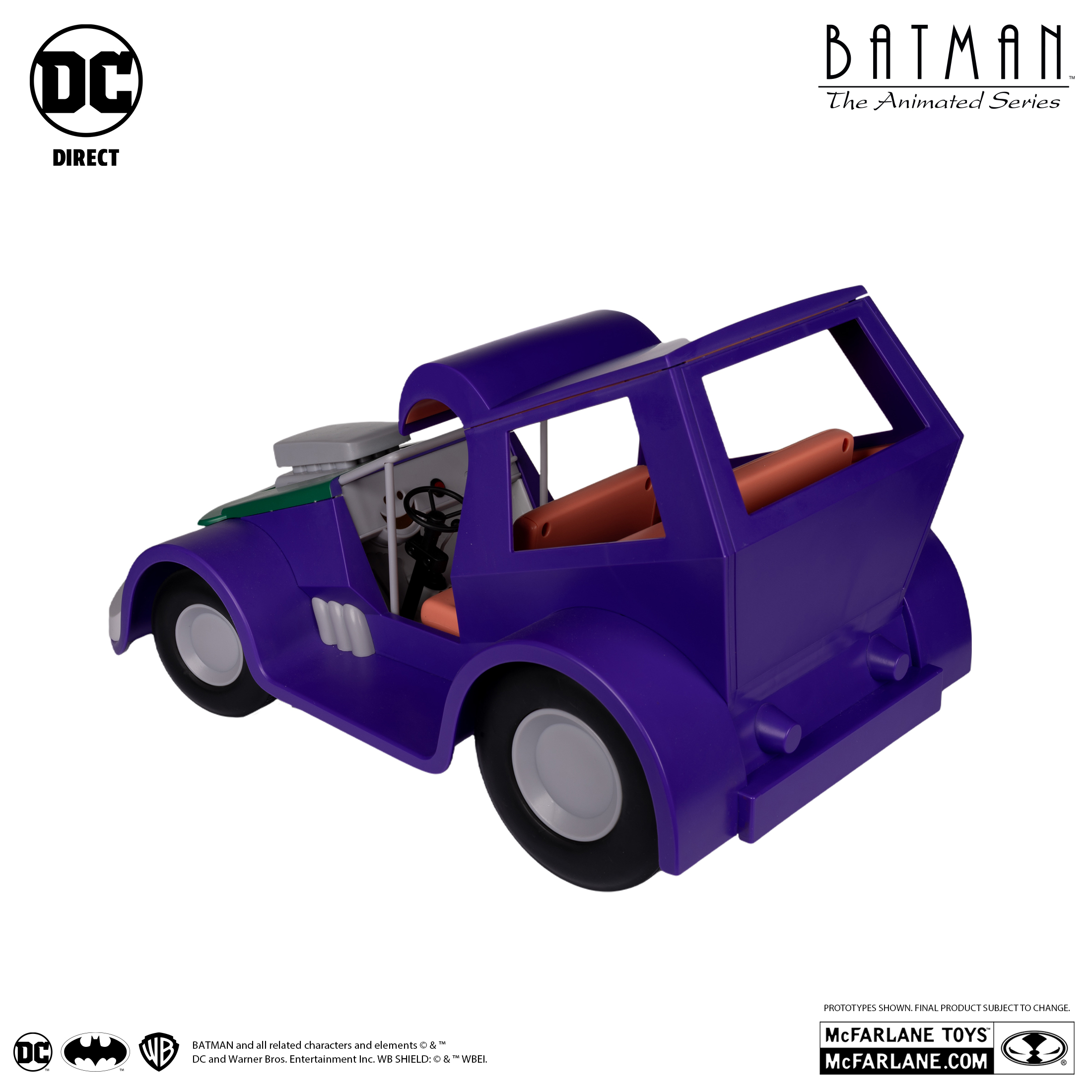 McFarlane Batman Animated Jokermobile Live - The Toyark - News
