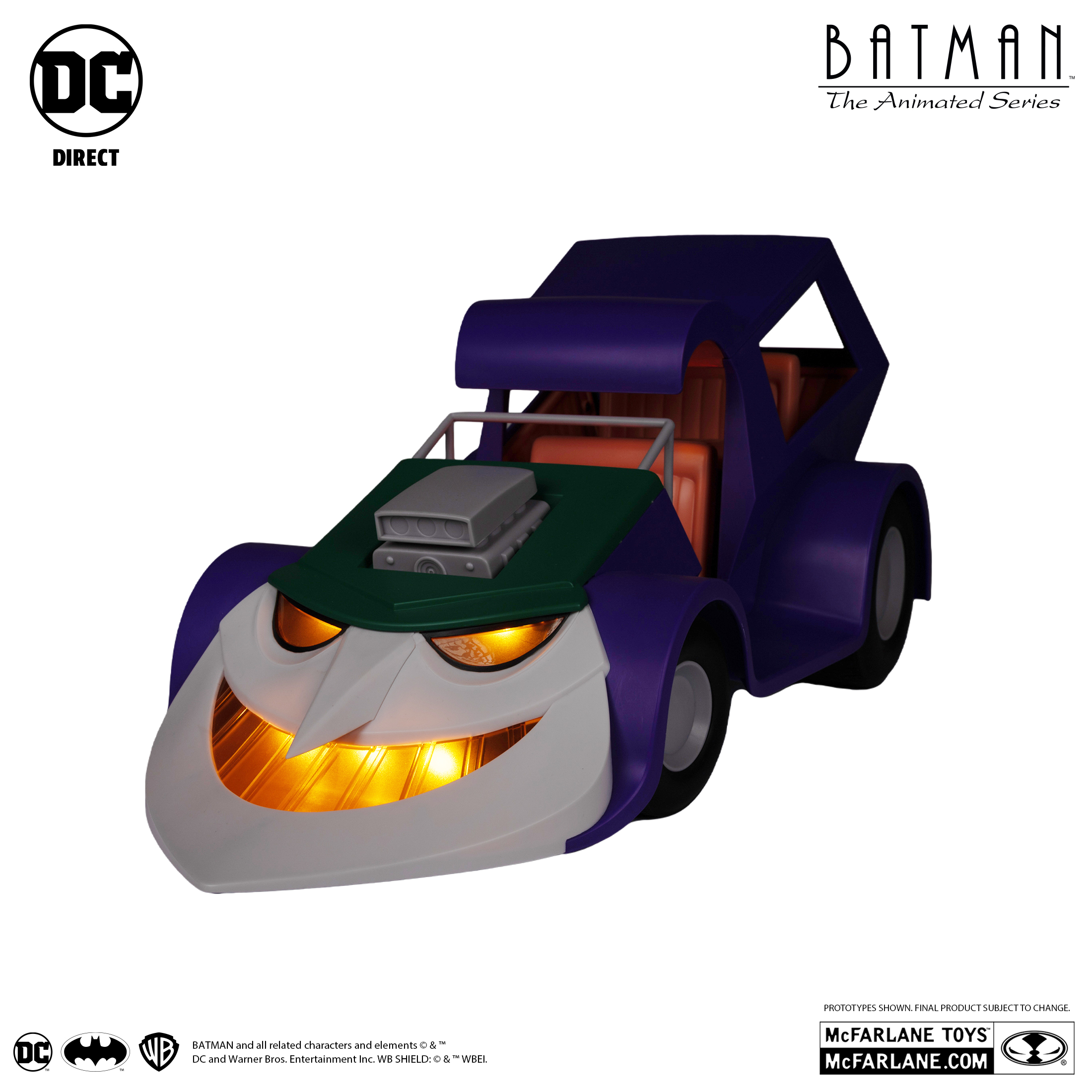 McFarlane Batman Animated Jokermobile Live - The Toyark - News