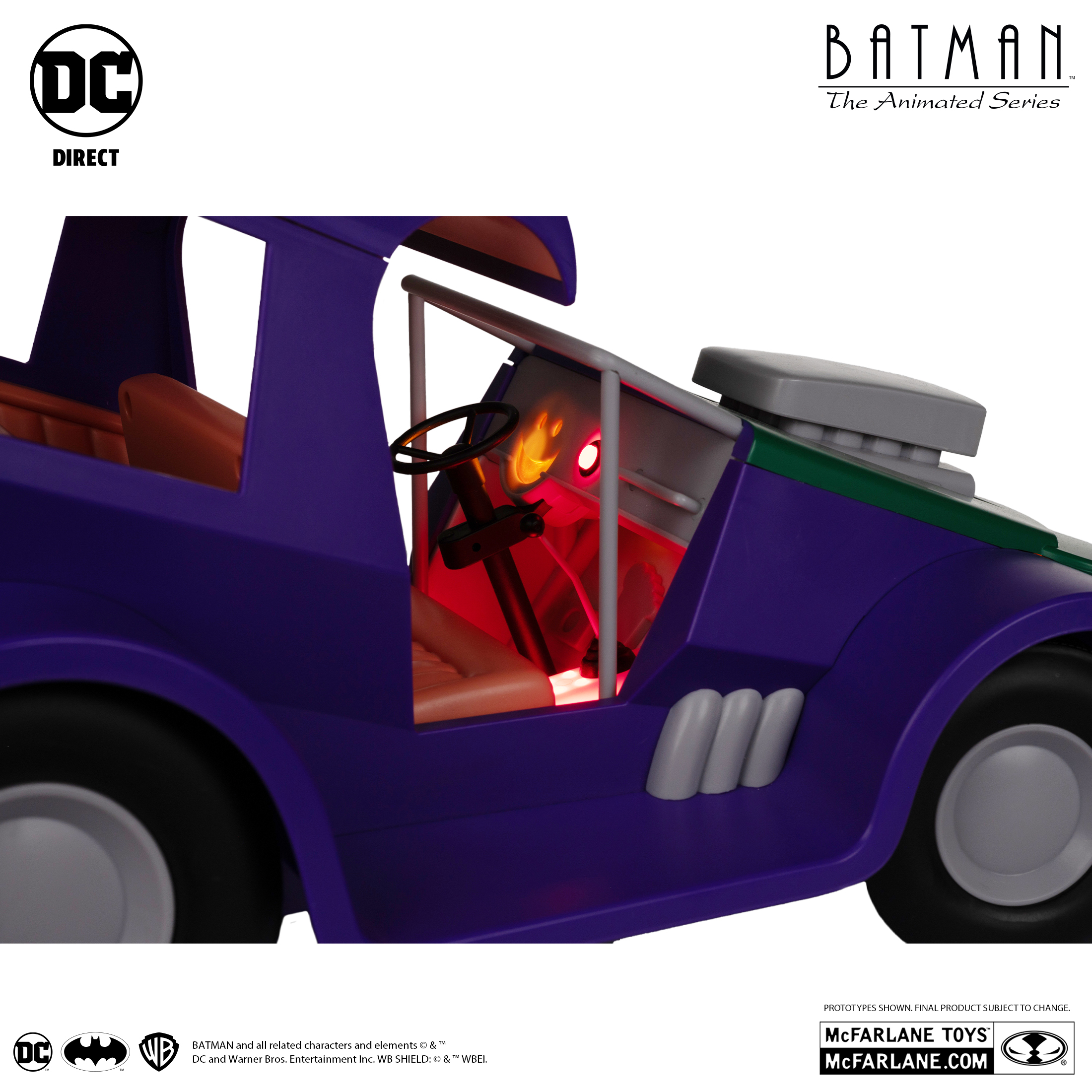 McFarlane Batman Animated Jokermobile Live - The Toyark - News