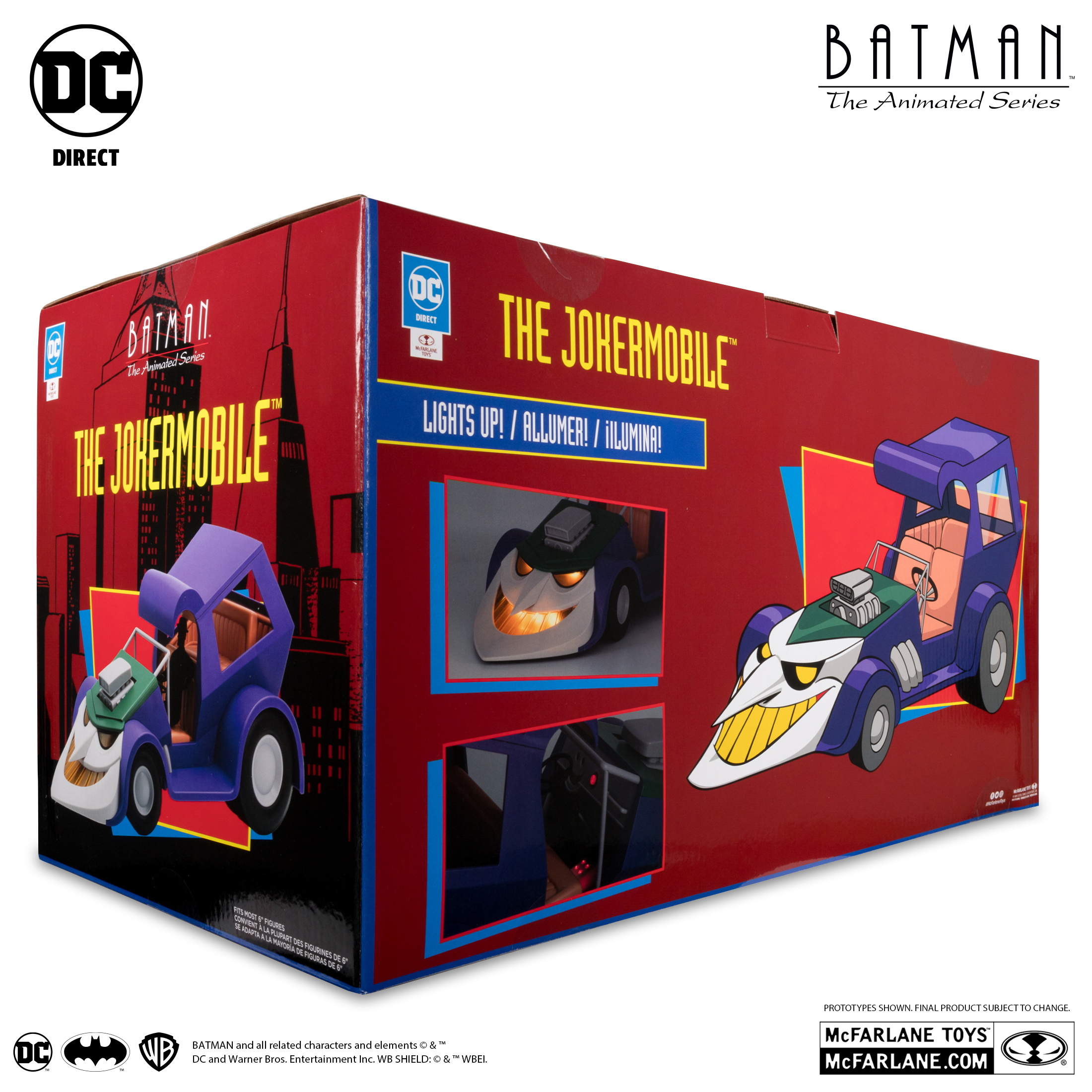 McFarlane Batman Animated Jokermobile Live - The Toyark - News