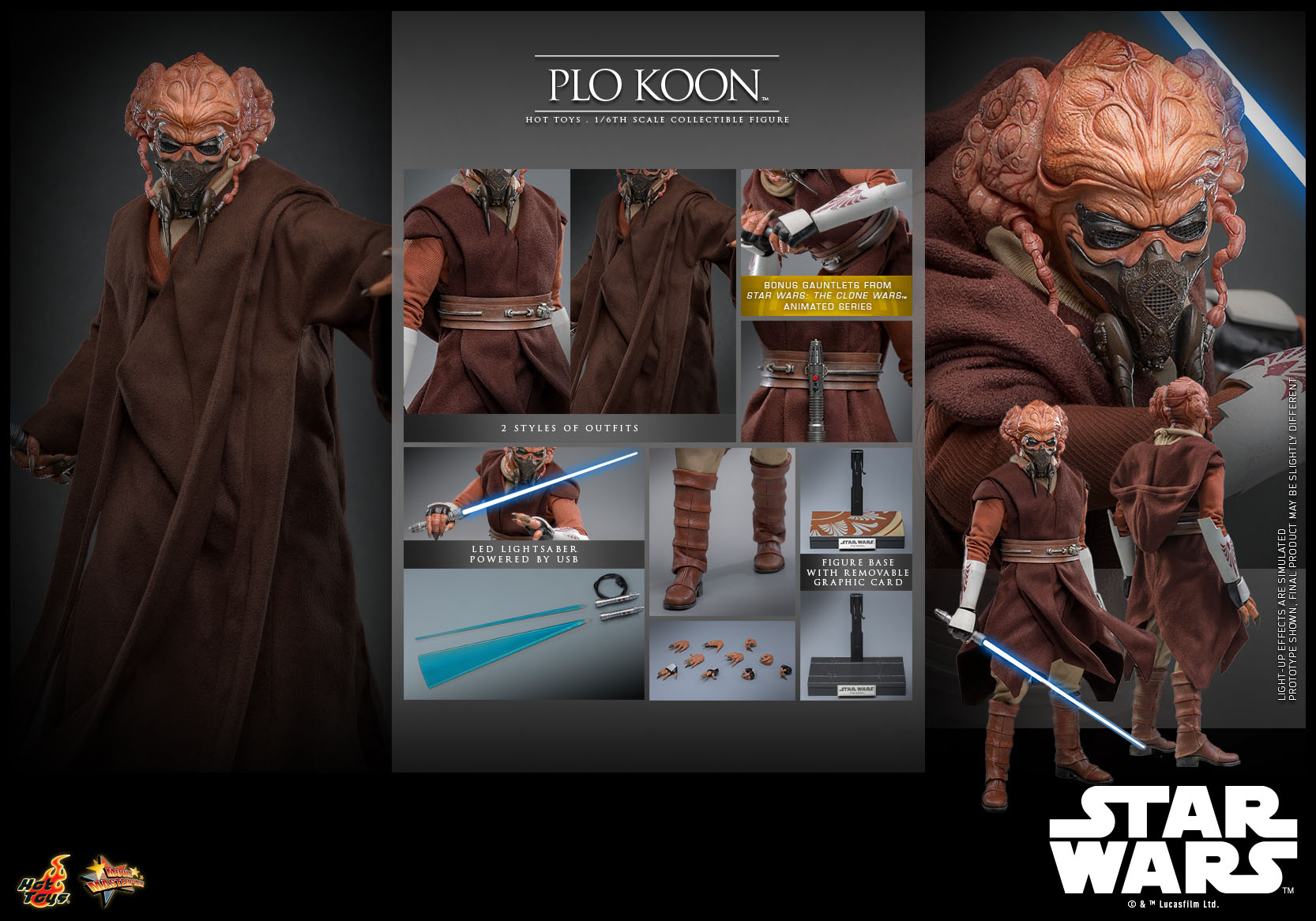 Star Wars: Revenge of the Sith - Hot Toys Plo Kloon Figure - The Toyark ...