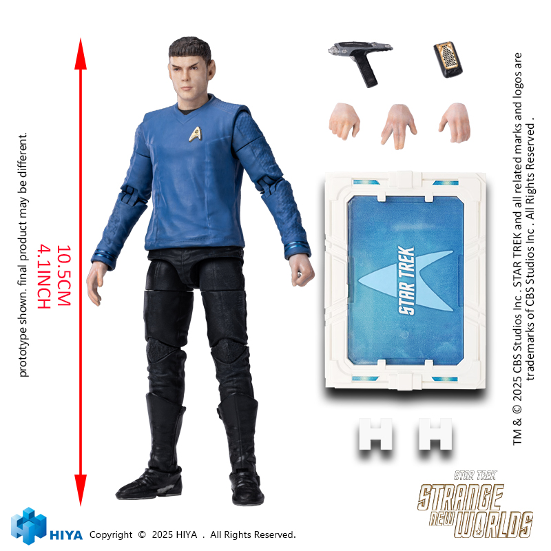 Star Trek: Strange New Worlds - Captain Pike and Spock Figures by Hiya Toys - The Toyark - News