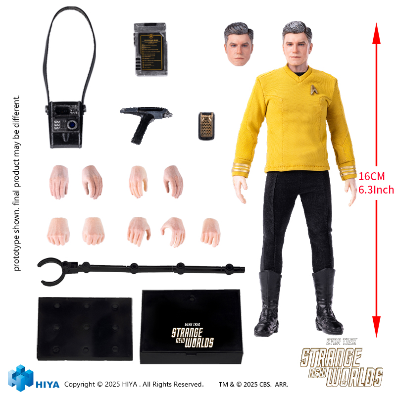 Star Trek: Strange New Worlds - Captain Pike and Spock Figures by Hiya ...